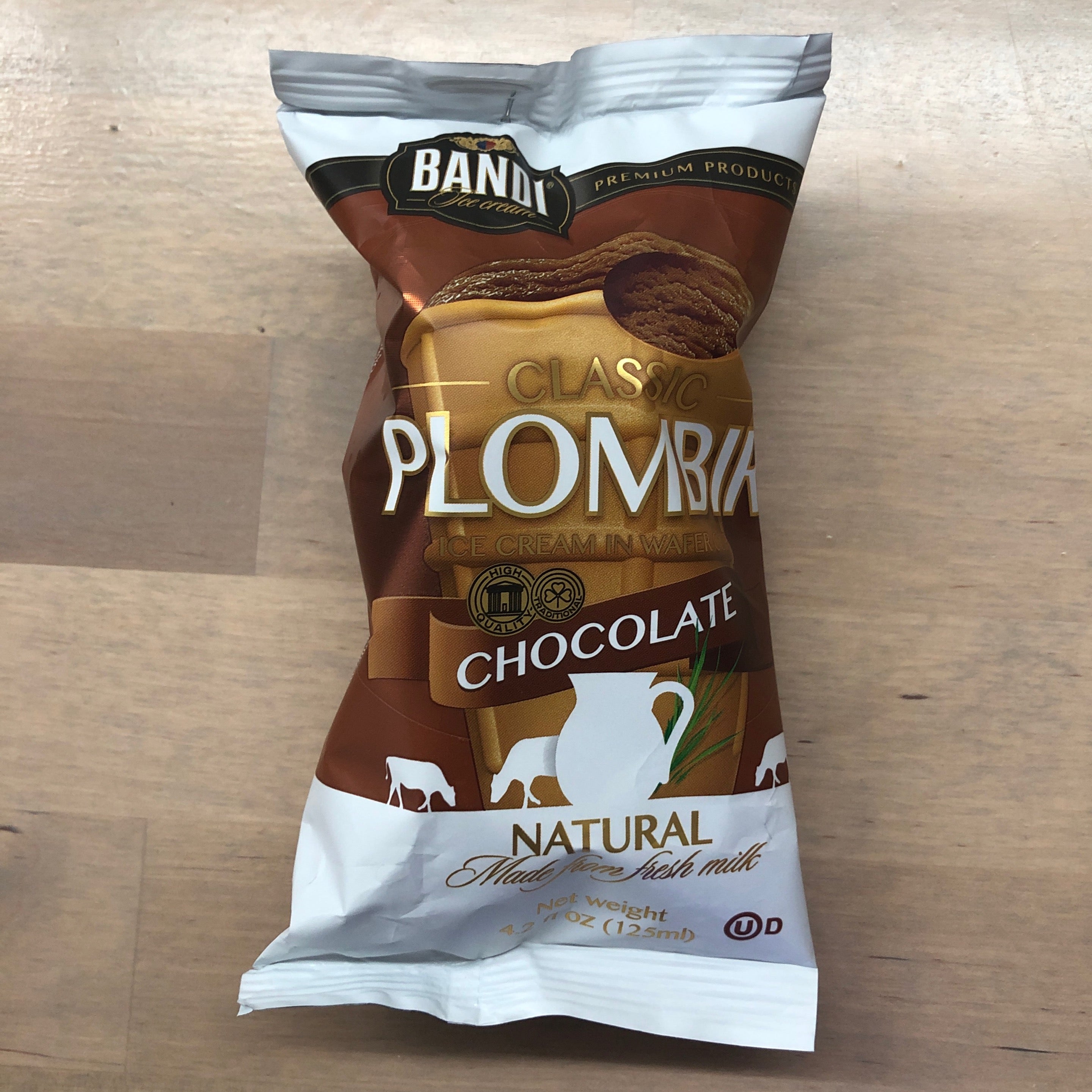 Bandi - Plombir chocolate ice cream (125ml) | European Foods