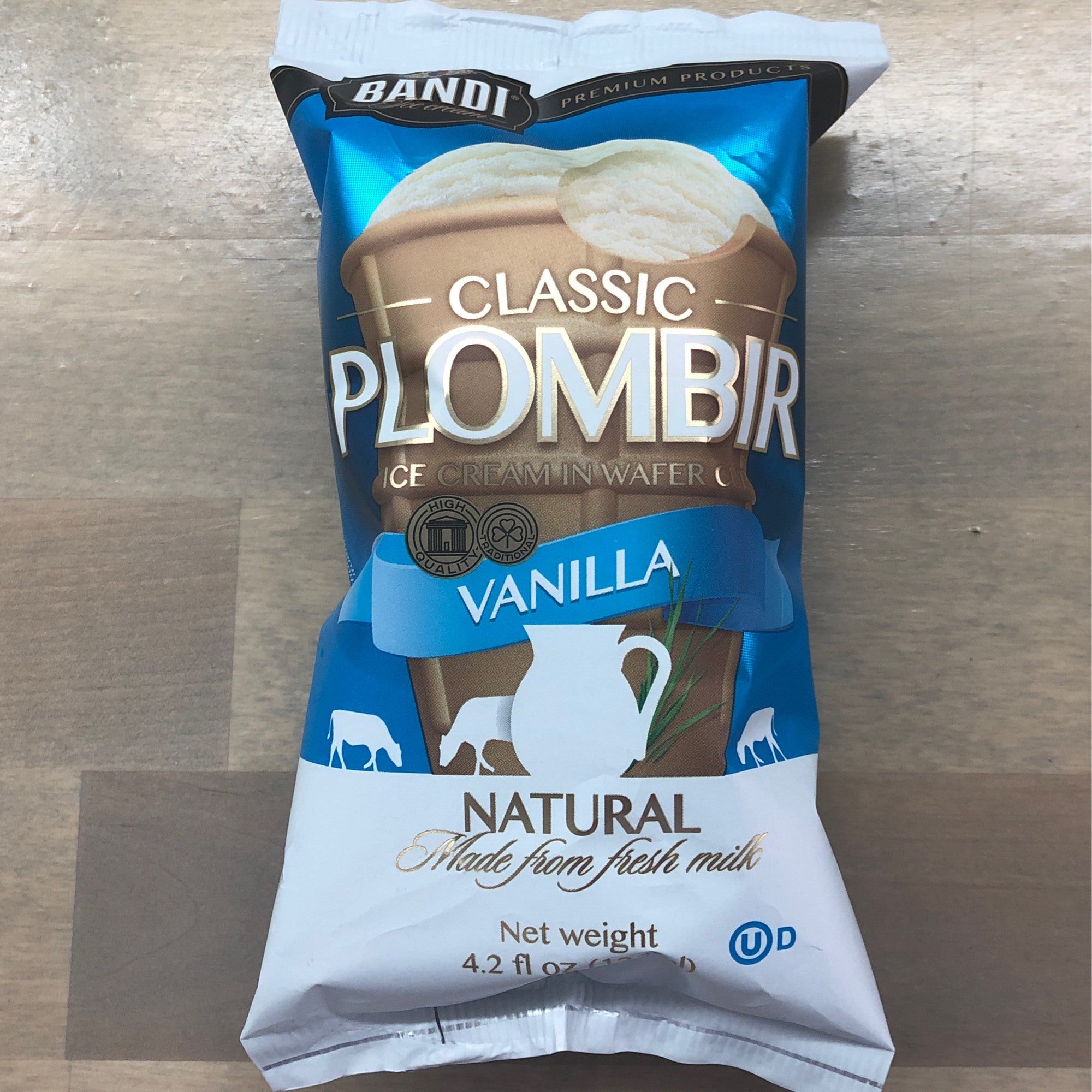 Bandi - Plombir Vanilla ice cream (125 ml) | European Foods
